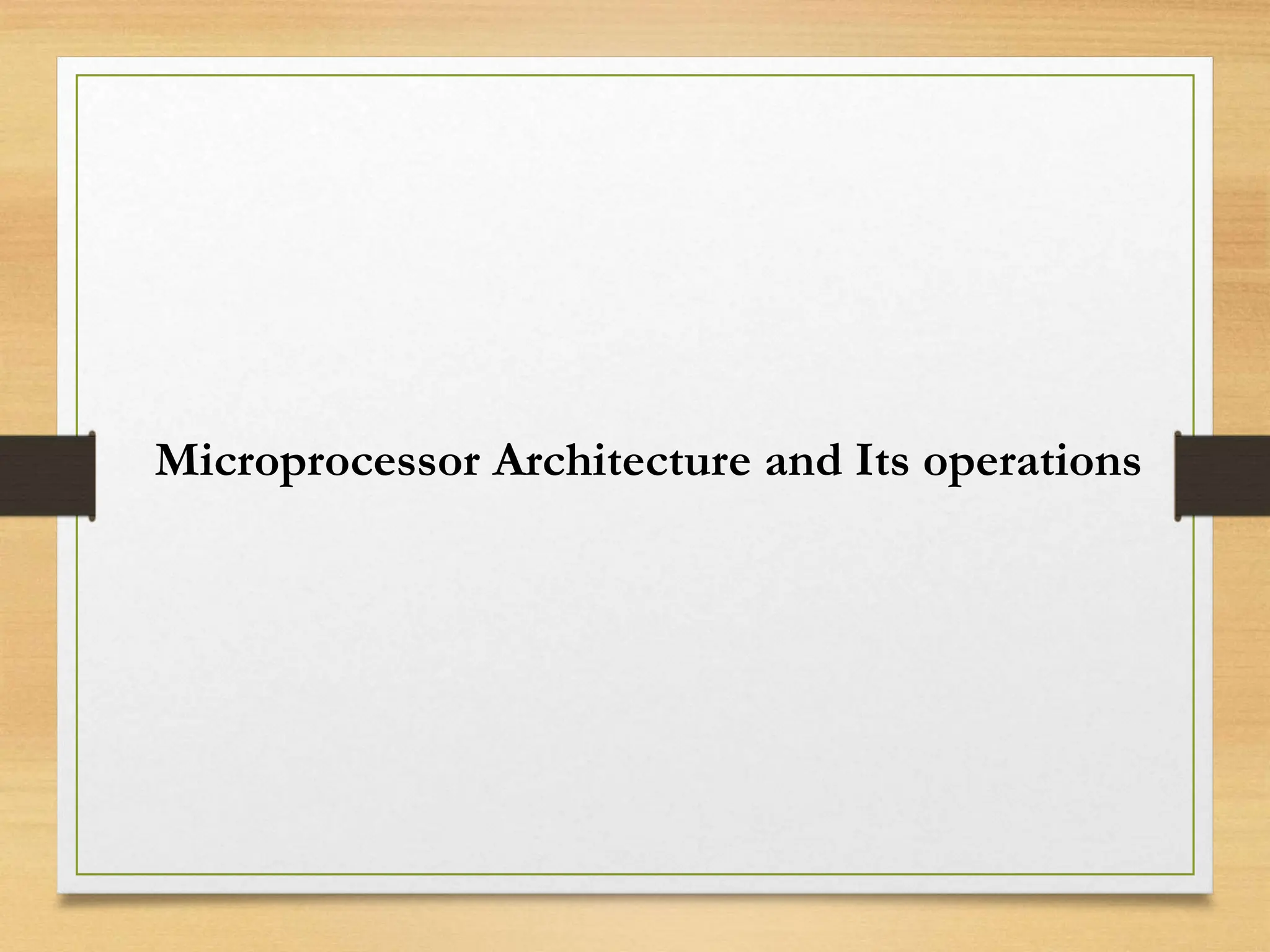 8085 Architecture-lecture with v 2.pptx | Operating Systems | Computer Software and Applications