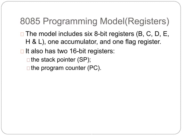8085 architecture | PPT