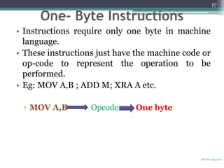 8085 instructions and addressing modes | PDF