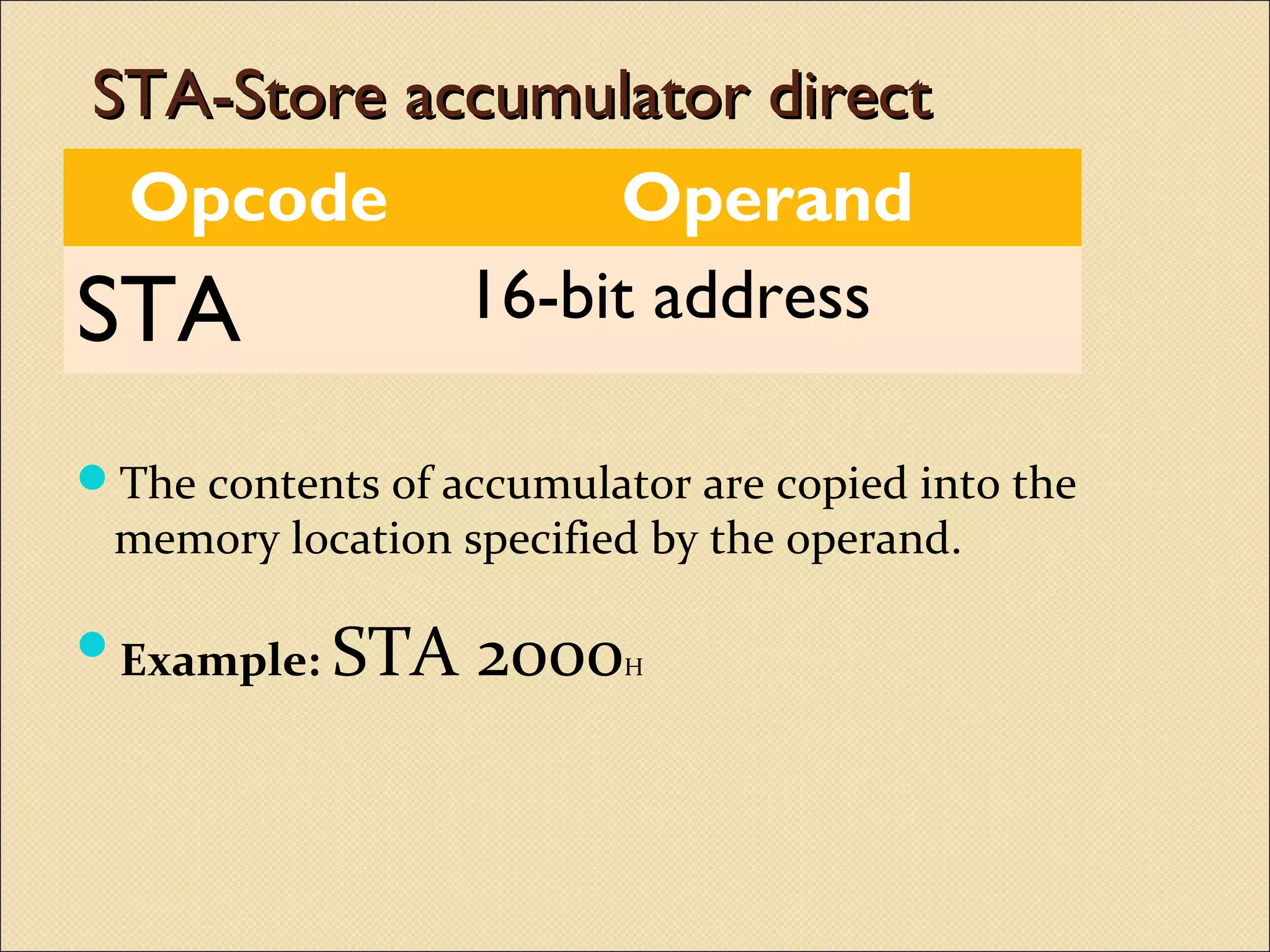 8085 instruction set | PPT