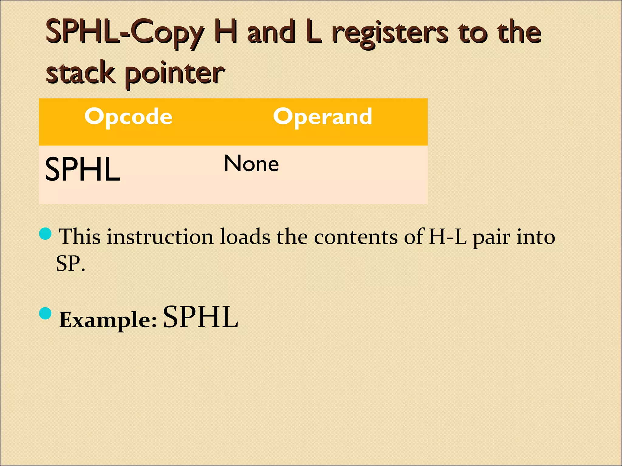 8085 instruction set | PPT