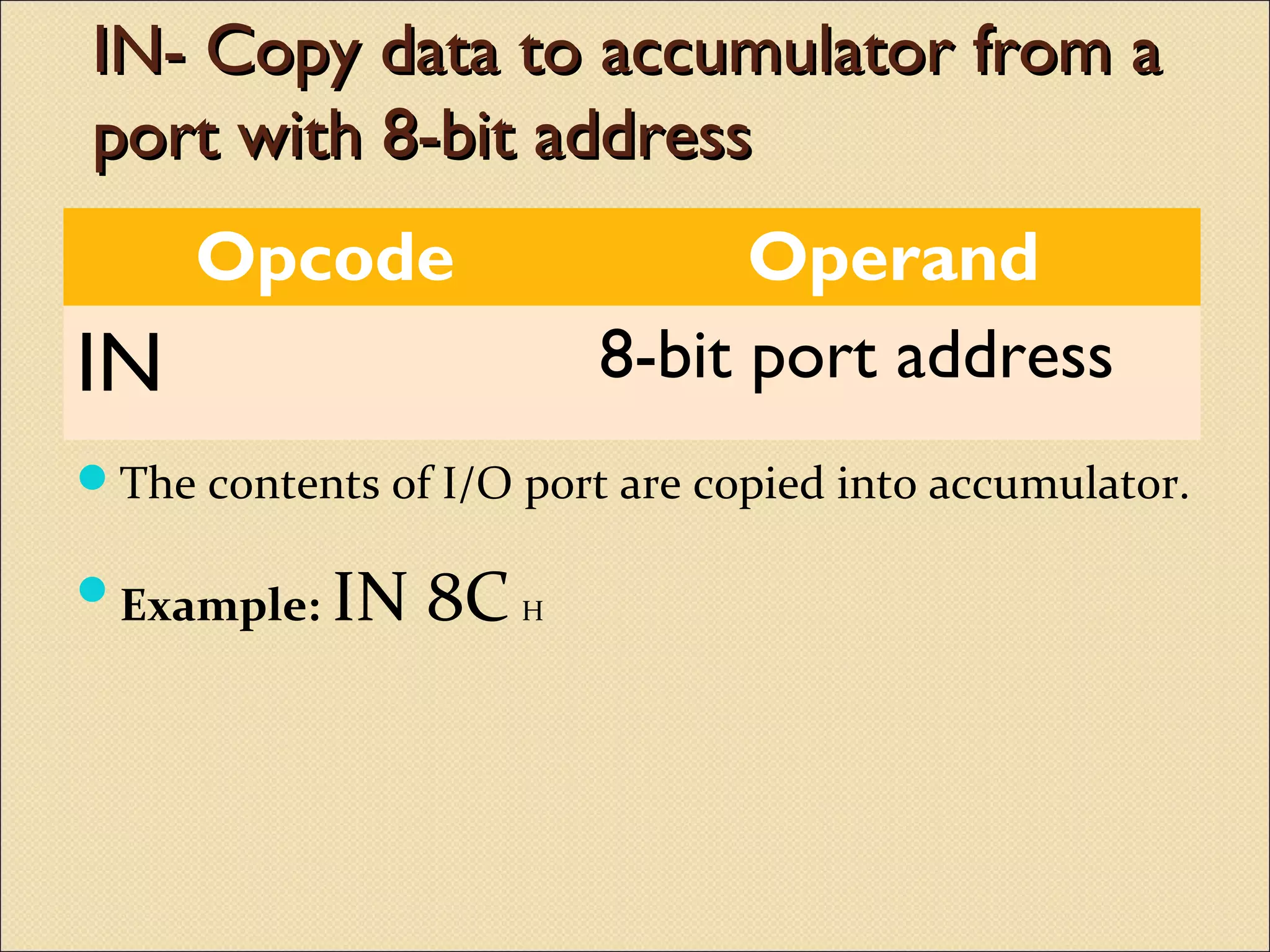 8085 instruction set | PPT