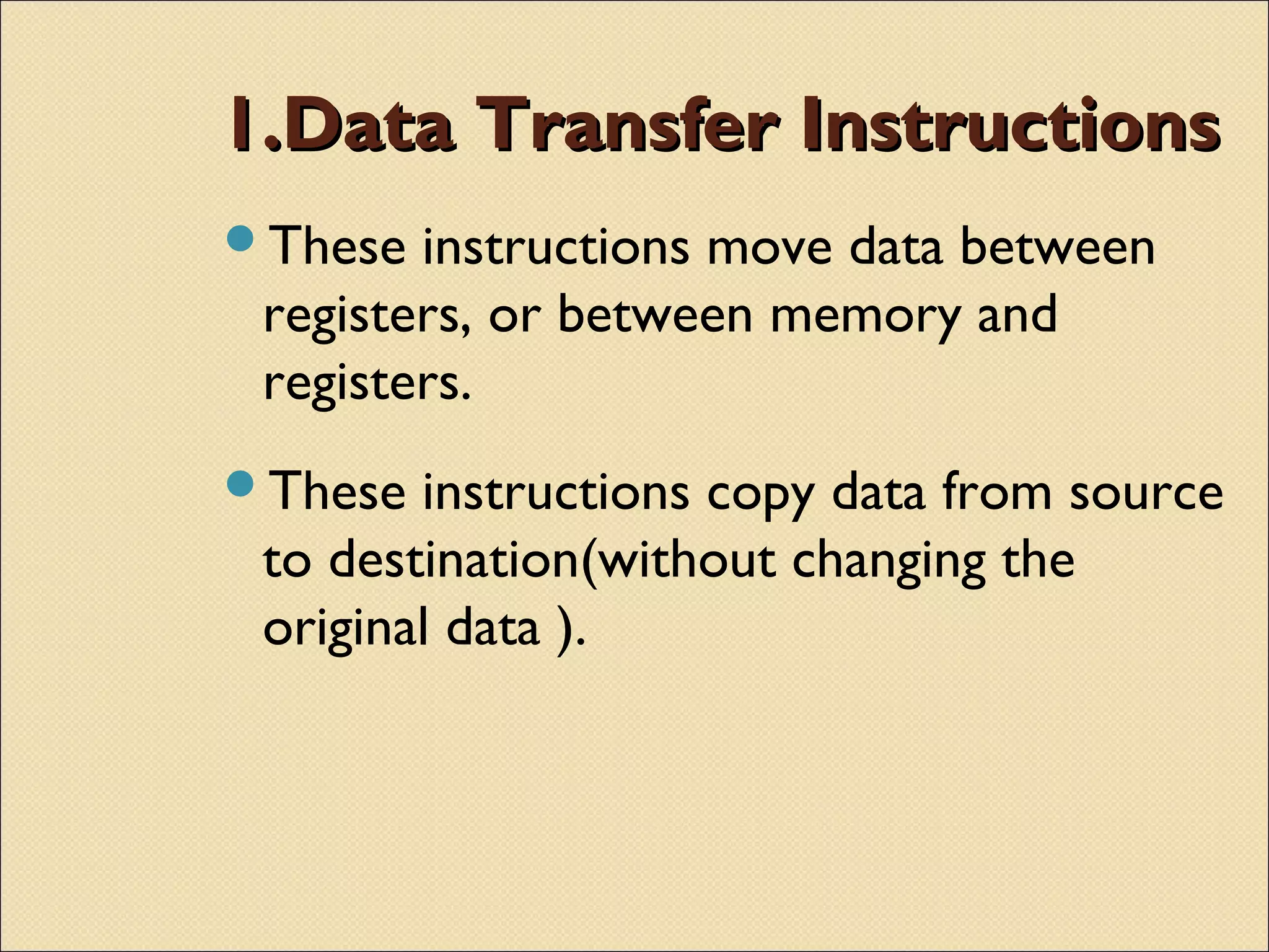 8085 Instruction Set Ppt 