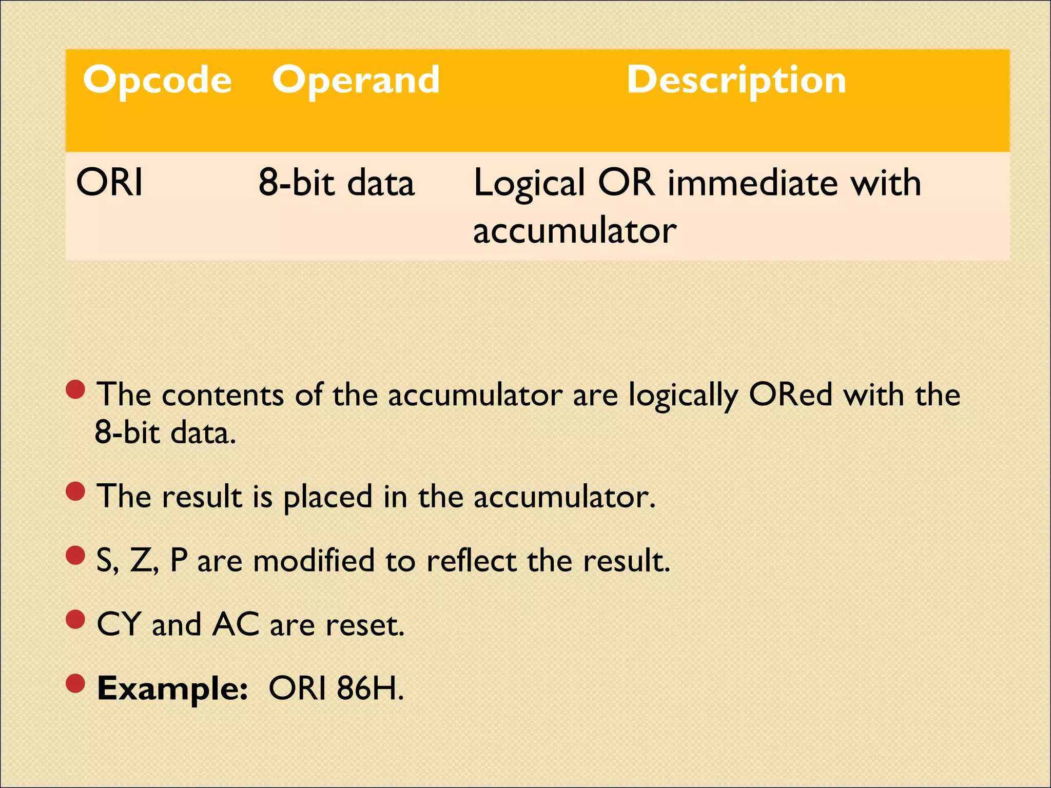 8085 instruction set | PPT