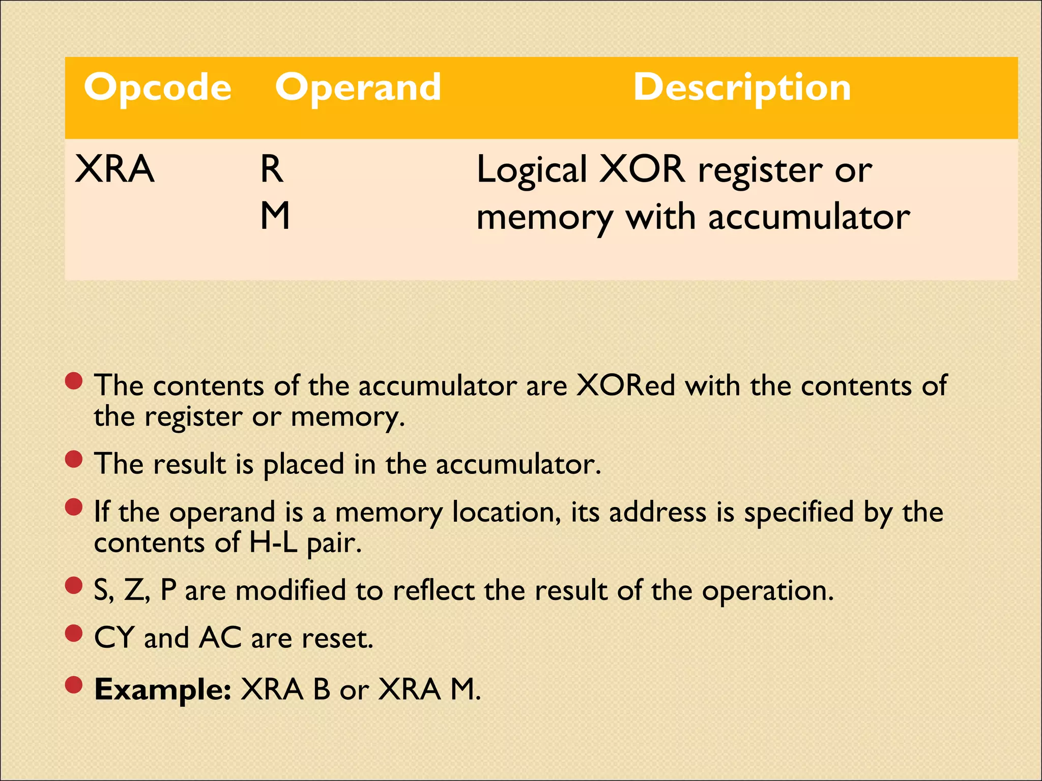 8085 instruction set | PPT