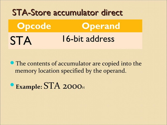 8085 instruction set | PPT