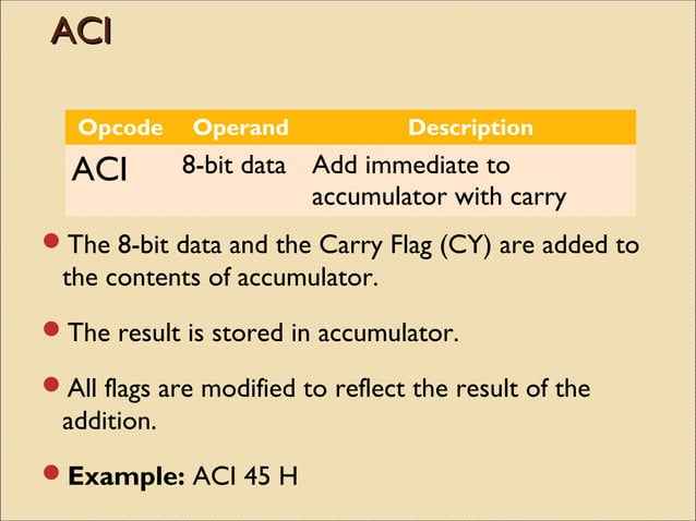 8085 instruction set | PPT