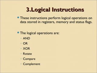 8085 instruction set | PPT