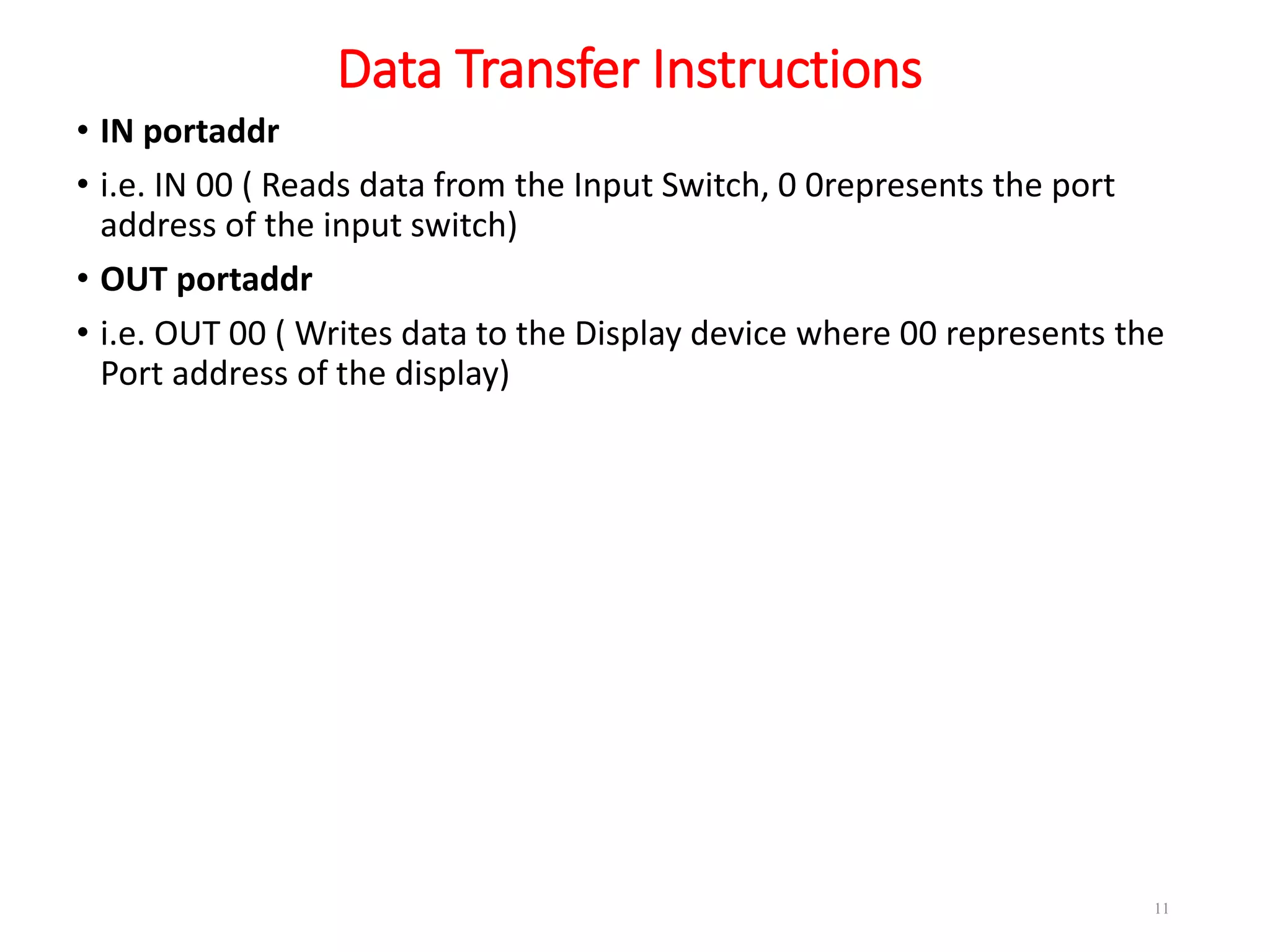 8085 instruction set and Programming | PPT 8085 instruction set and Programming | PPT