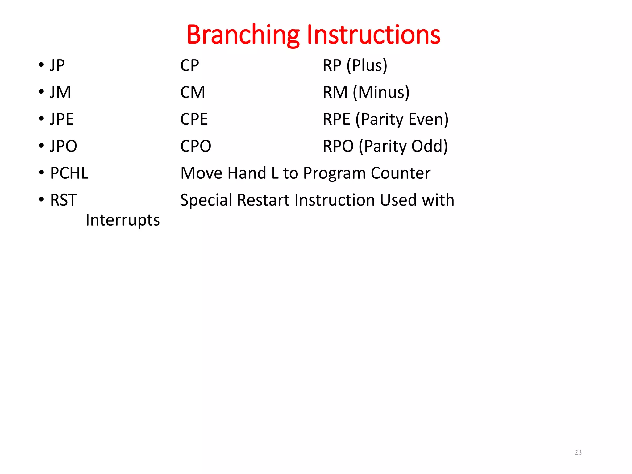 8085 instruction set and Programming | PPT
