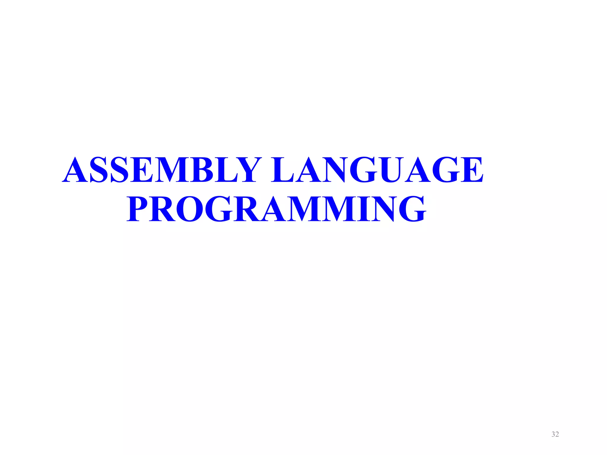 8085 Instruction Set And Programming Ppt 0287
