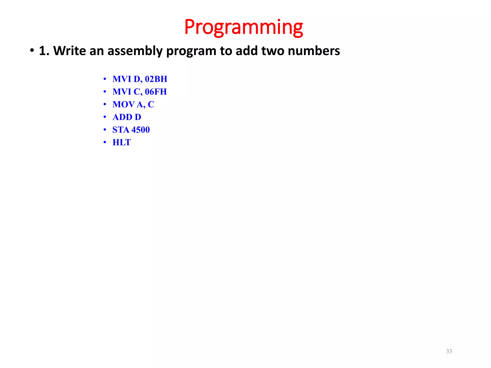 8085 instruction set and Programming | PPT