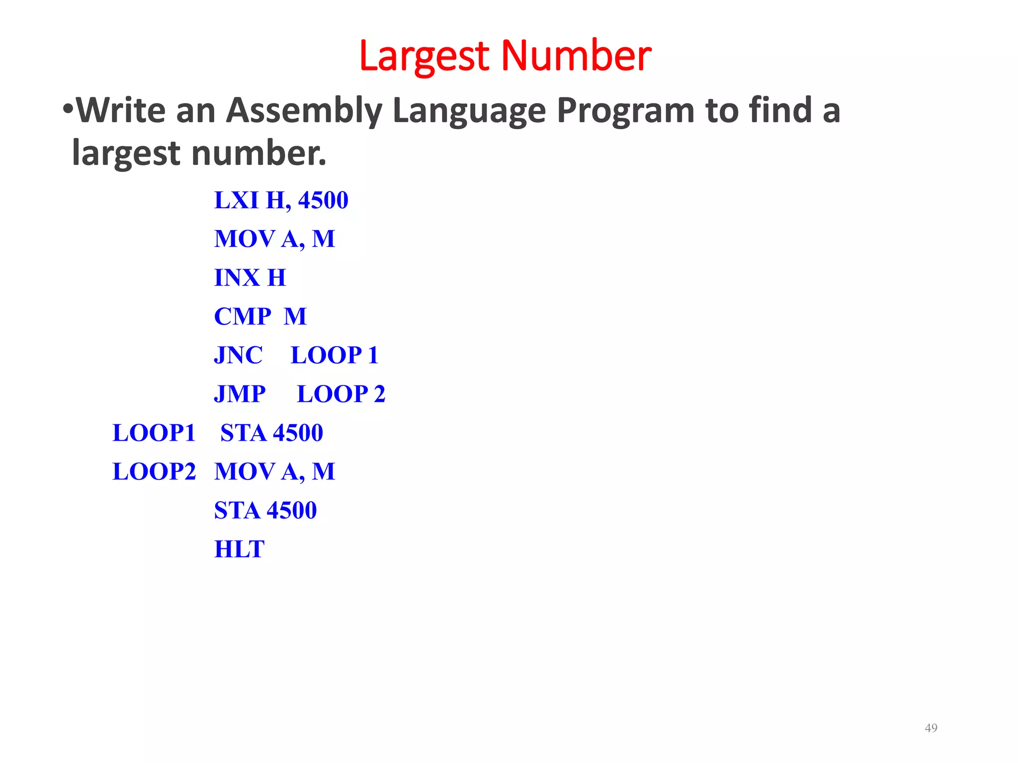 8085 Instruction Set And Programming Ppt 6436