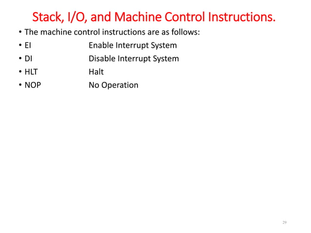 8085 instruction set and Programming | PPT