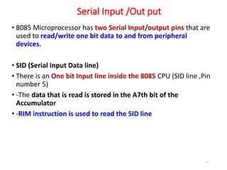 8085 instruction set and Programming | PPT