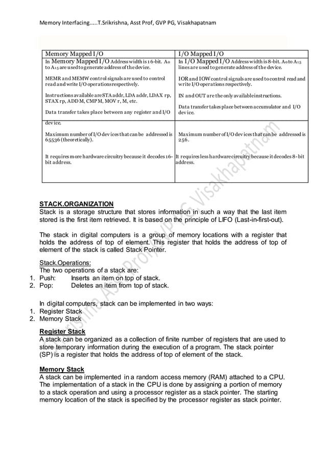 8085 interfacing with memory chips | DOCX | Data Storage and Warehousing | Computing
