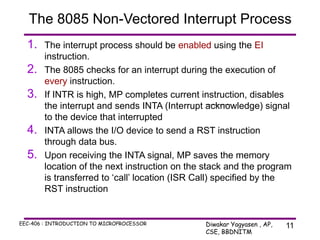 8085 interrupts | PDF | Operating Systems | Computer Software and Applications