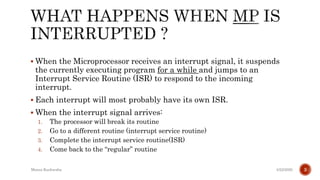 8085 interrupts | PPTX