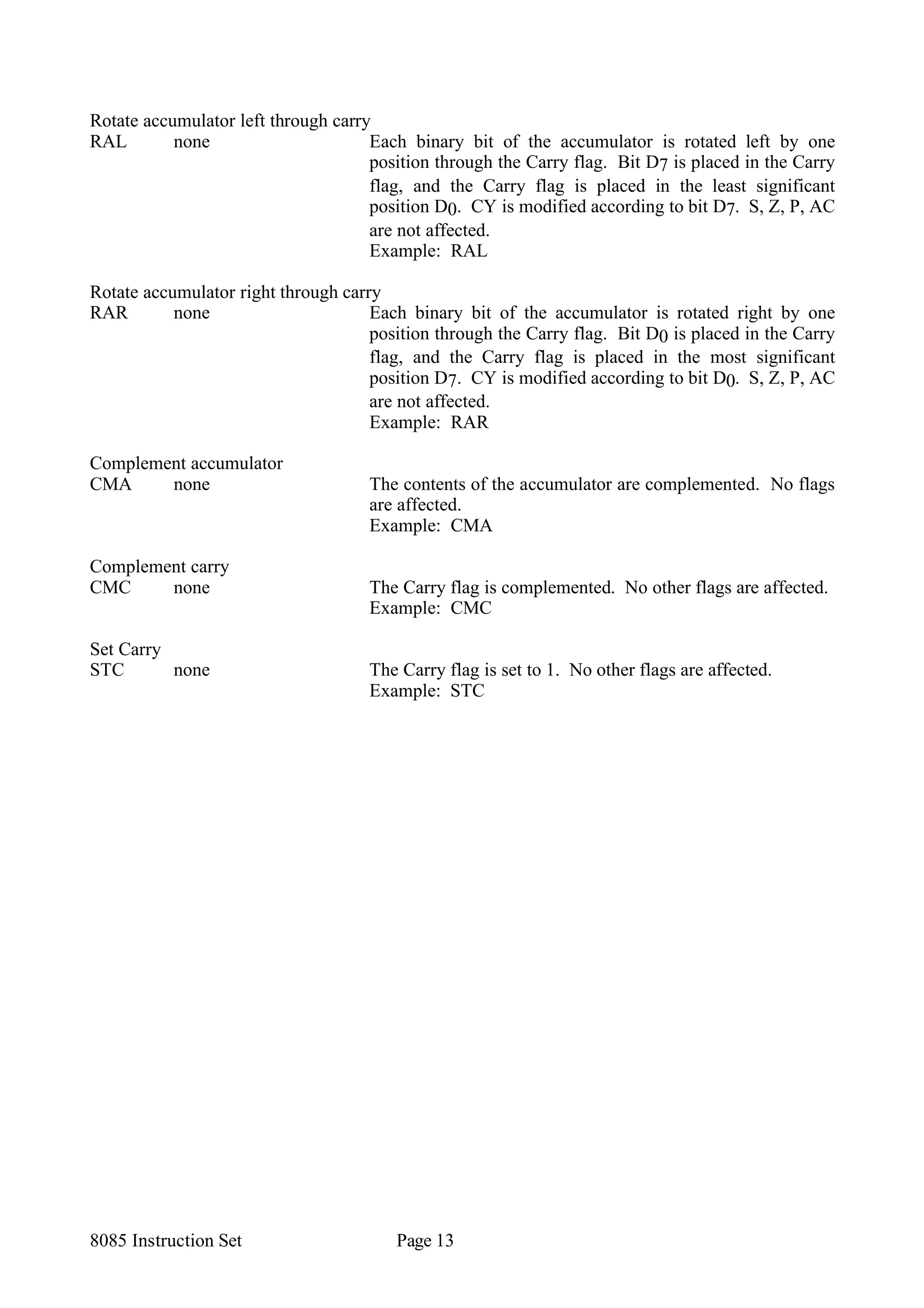 8085 instructions | PDF