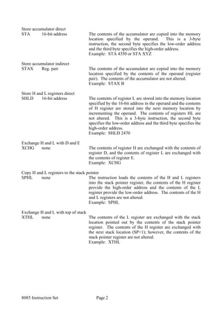8085 instructions | PDF