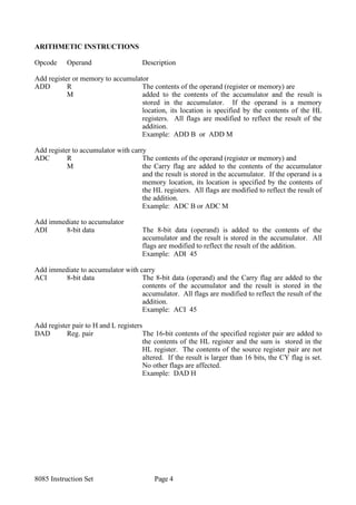 8085 instructions | PDF
