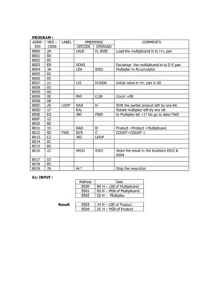 8085 micro processor- notes | PDF