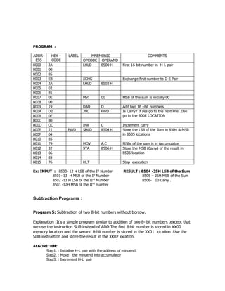 8085 micro processor- notes | PDF