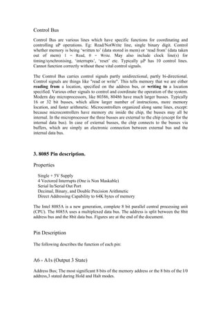 8085 microprocessor | PDF