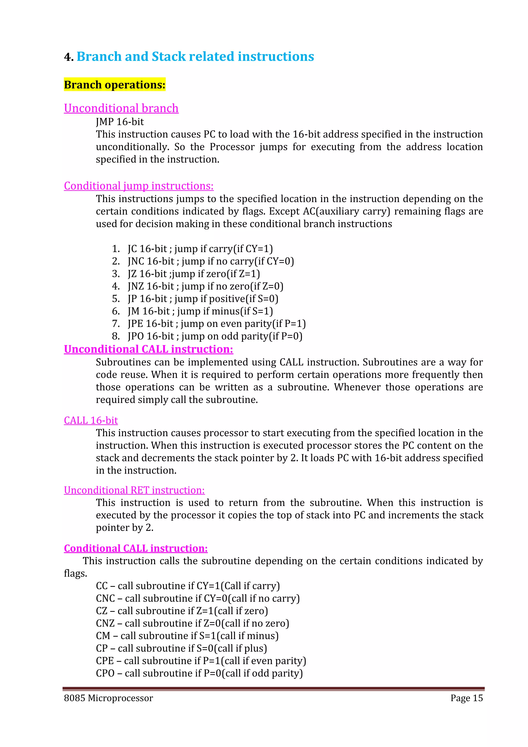 8085 microprocessor Architecture and Pin description | PDF