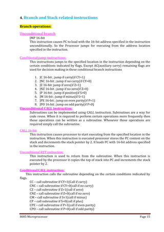 8085 microprocessor Architecture and Pin description | PDF