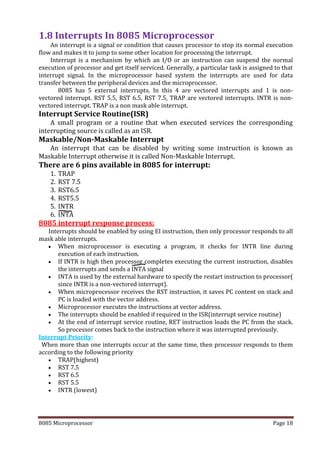 8085 microprocessor Architecture and Pin description | PDF