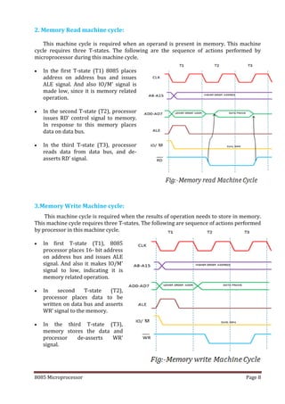 8085 microprocessor Architecture and Pin description | PDF
