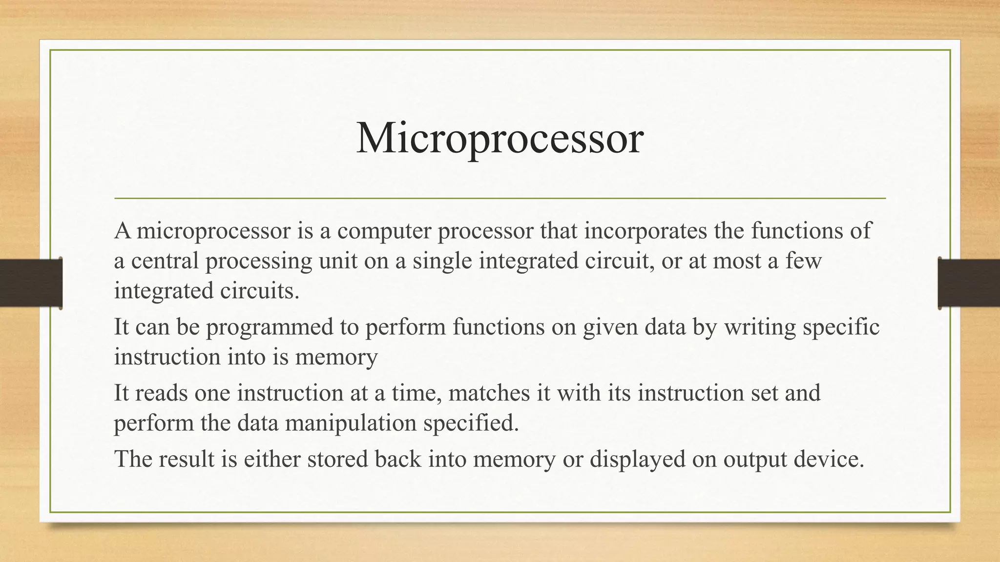 8085 microprocessor architecture mpi(mai) | PPT