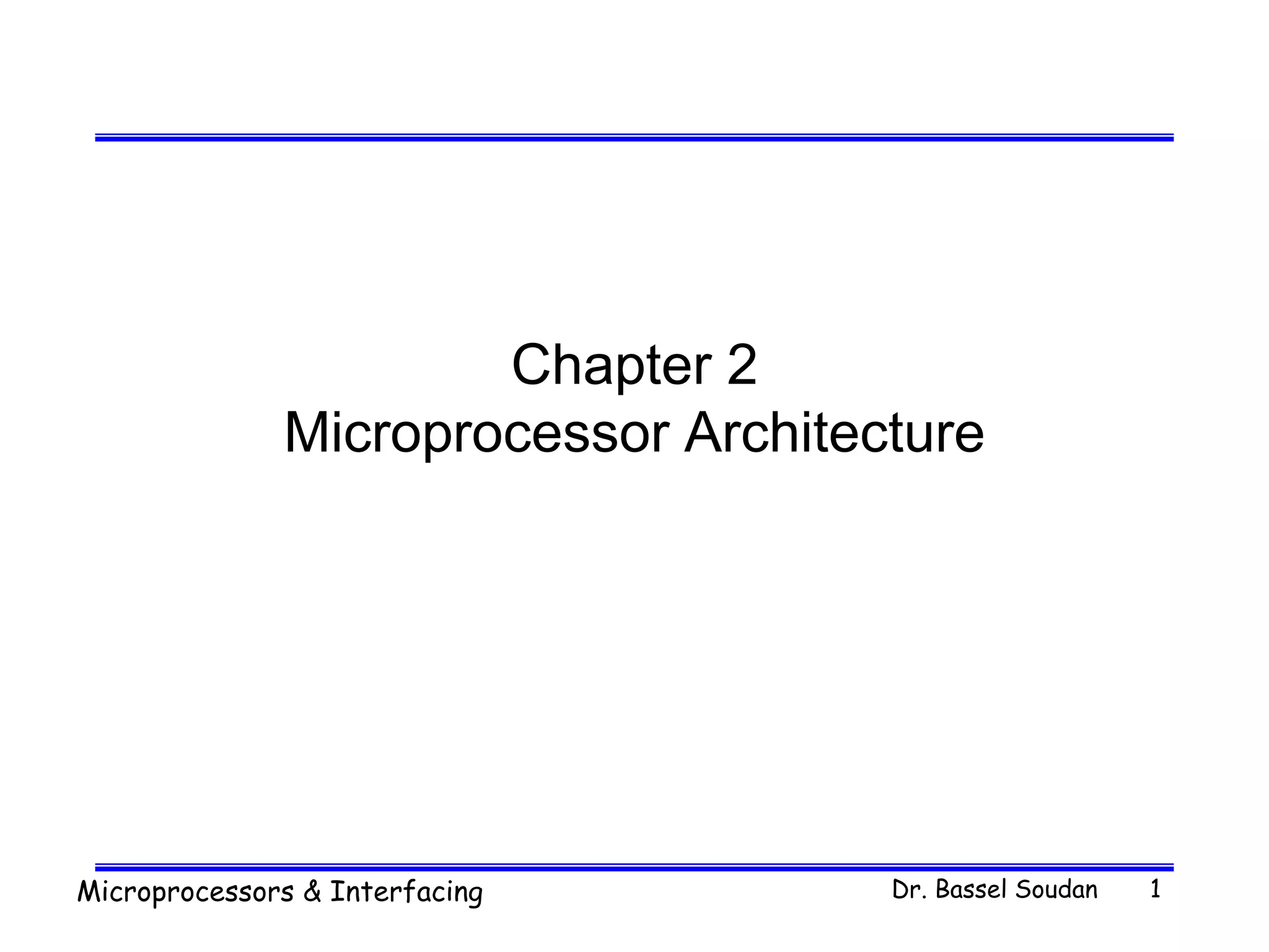Microprocessor Architecture | PPT