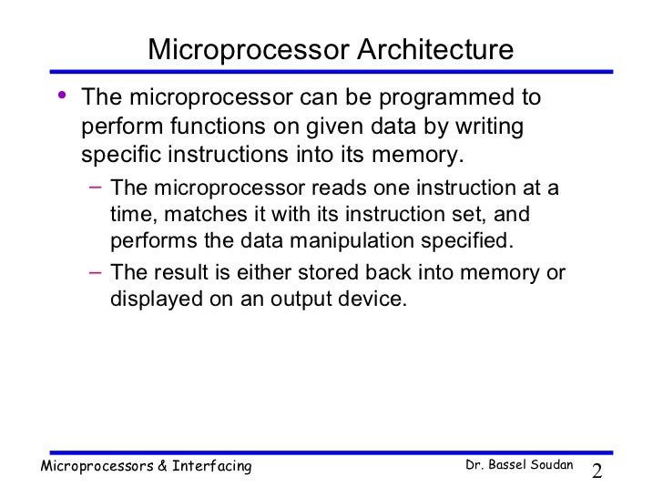 8085 microprocessor architecture ppt
