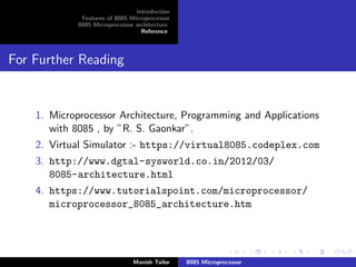 8085 Microprocessor | PDF