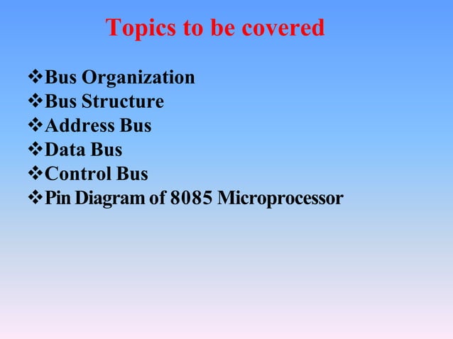 8085 mpu bus architecture | PPT
