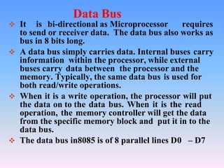 8085 mpu bus architecture | PPT