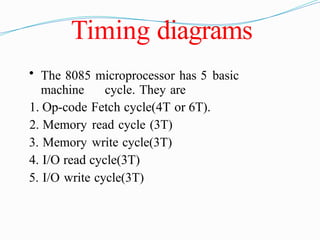8085 timing.pptx microprocessor 8085 timing | PPTX