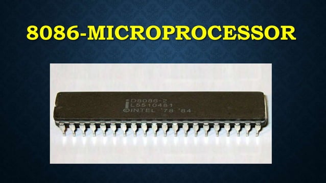 8086 Microprocessor | PPT