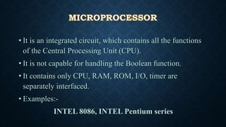 8086 Microprocessor | PPTX