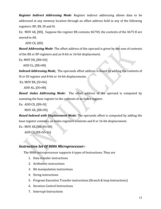 8086 Microprocessor | PDF