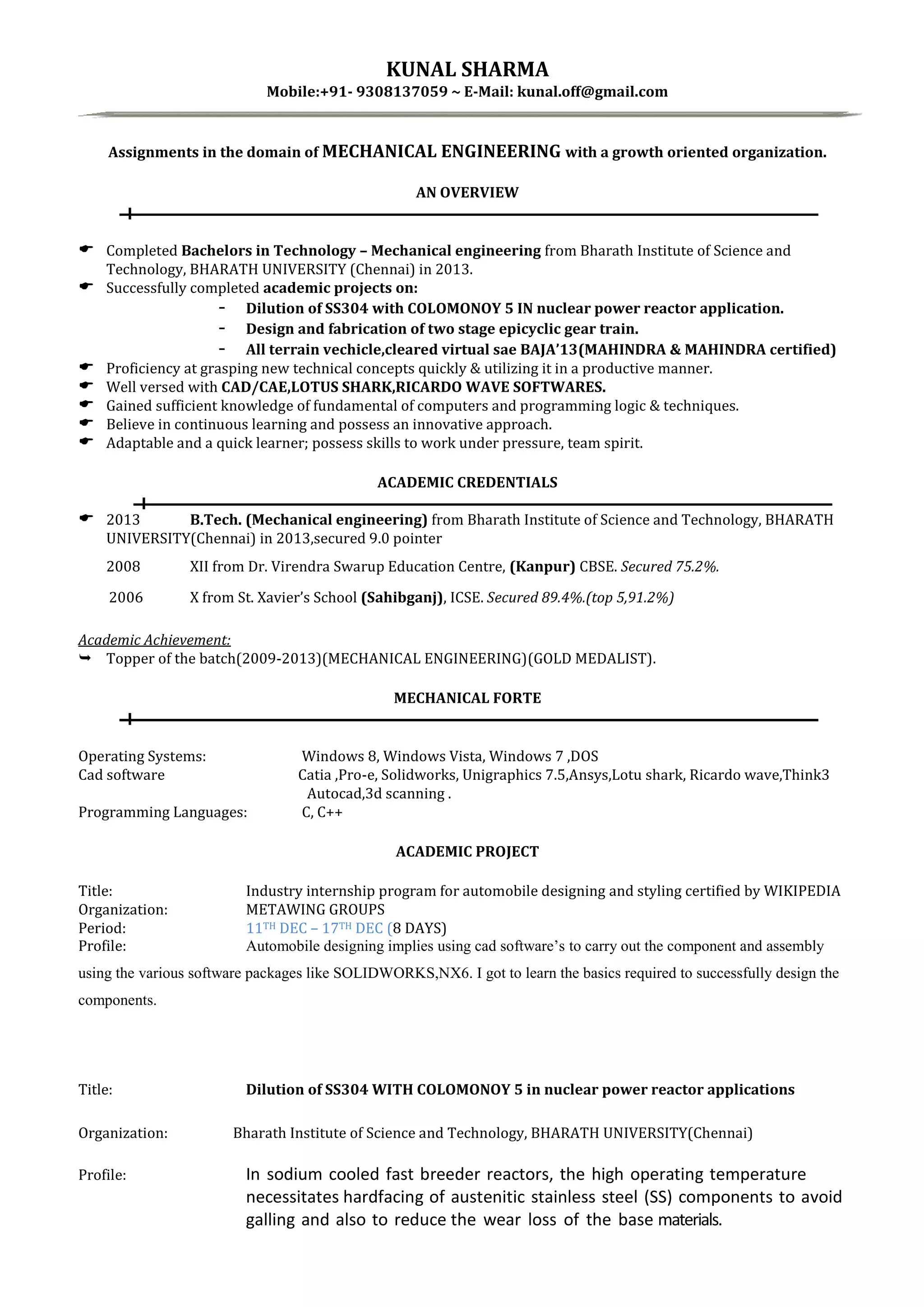 kunal_resume | PDF