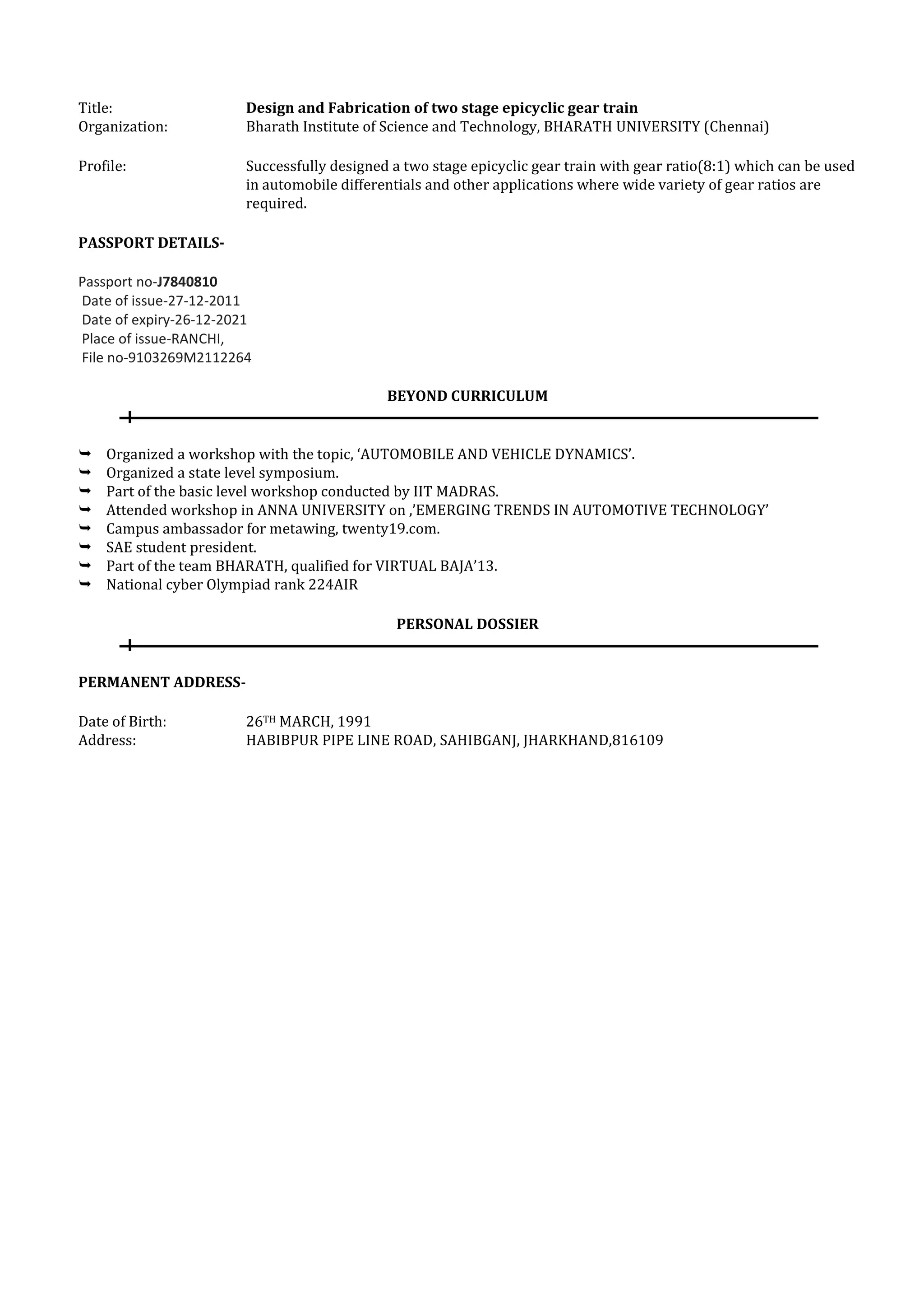 kunal_resume | PDF