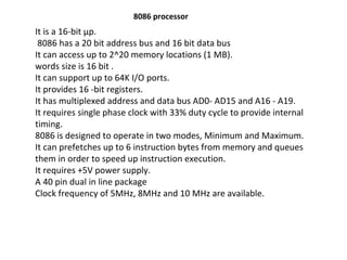 8086 architecture basics | PPT
