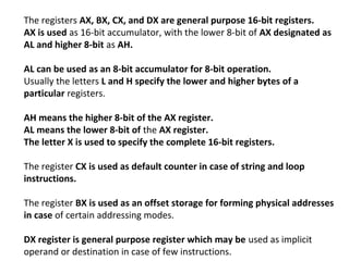 8086 architecture basics | PPT