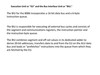 8086 architecture basics | PPT | Operating Systems | Computer Software and Applications
