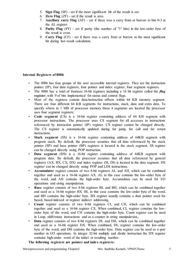 8086 archi notes final | PDF