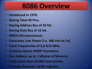 8086 architecture By Er. Swapnil Kaware | PPTX | Operating Systems | Computer Software and ...