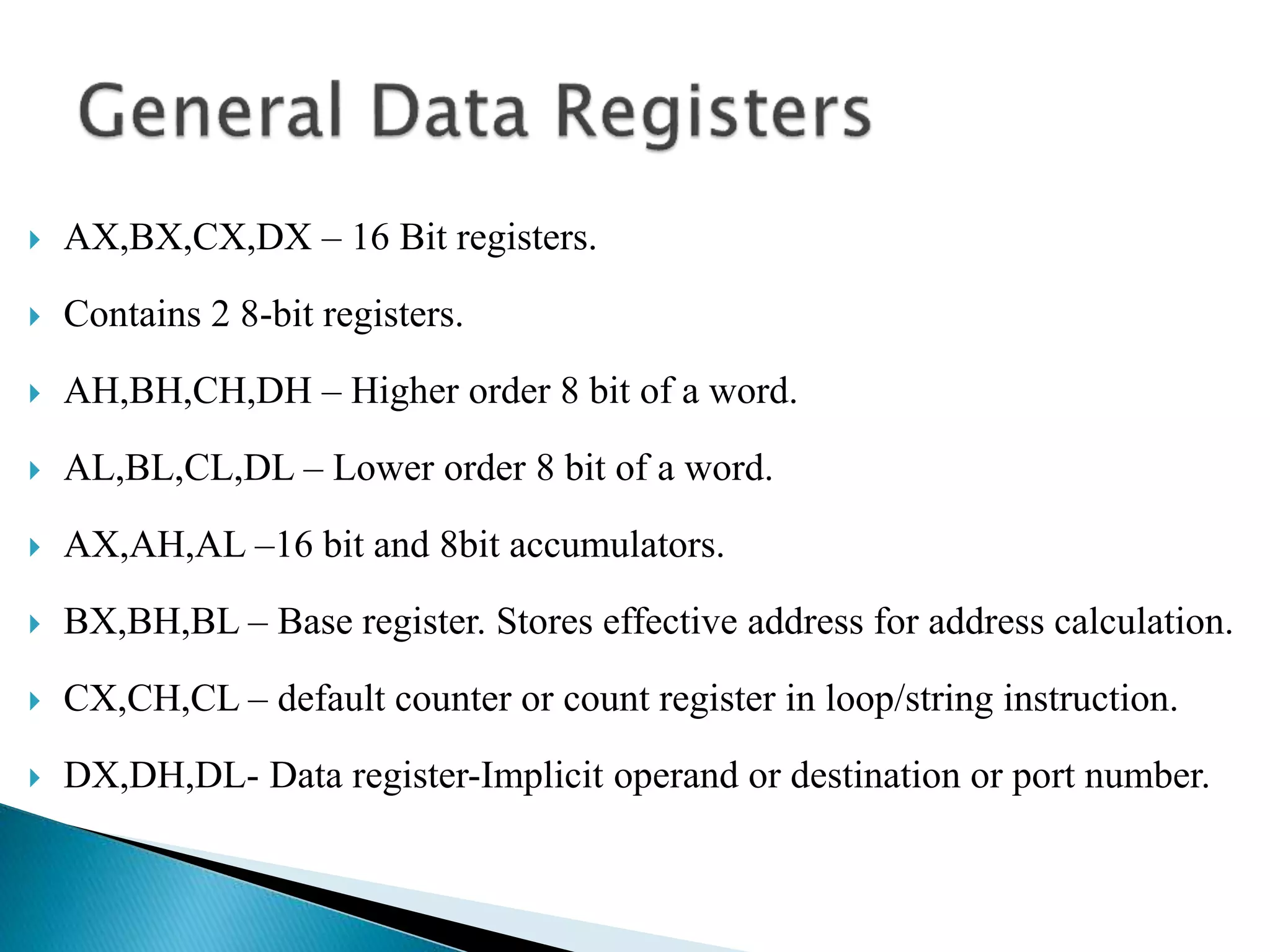 8086 architecture | PPTX | Programming Languages | Computing